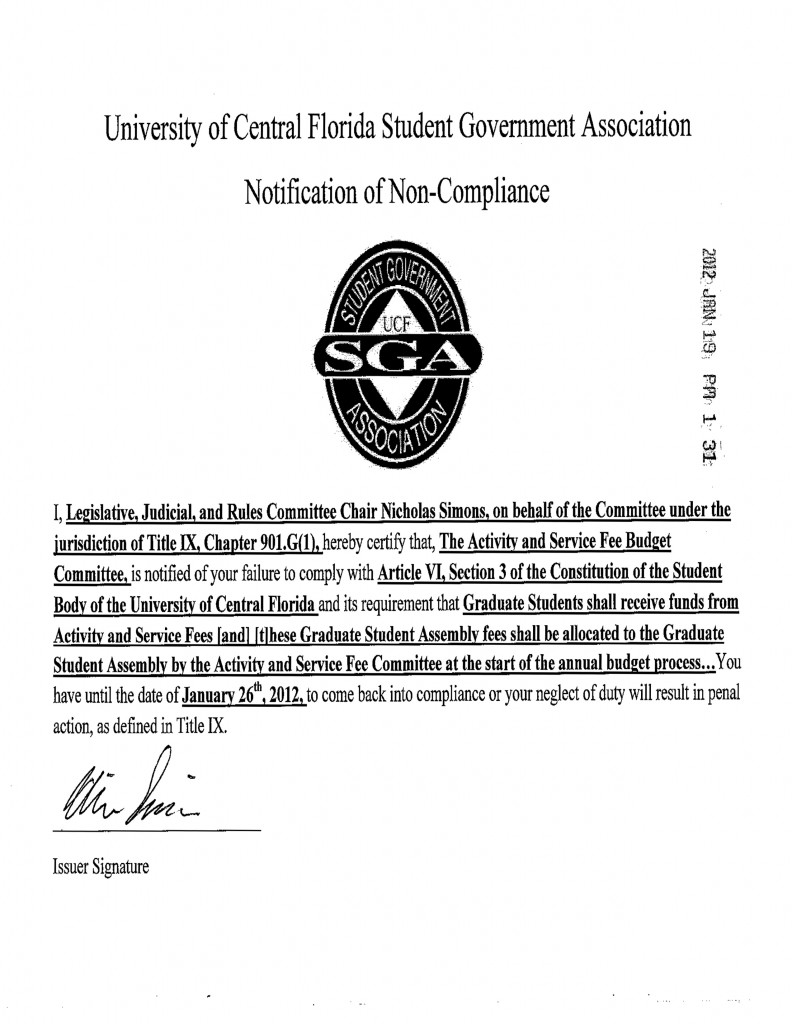 Fight Over Graduate Funding Erupts in UCF SGA Senate — KnightNews.com