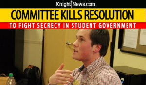 Resolution to Stop Secrecy in UCF SGA Killed by GAC Committee ...