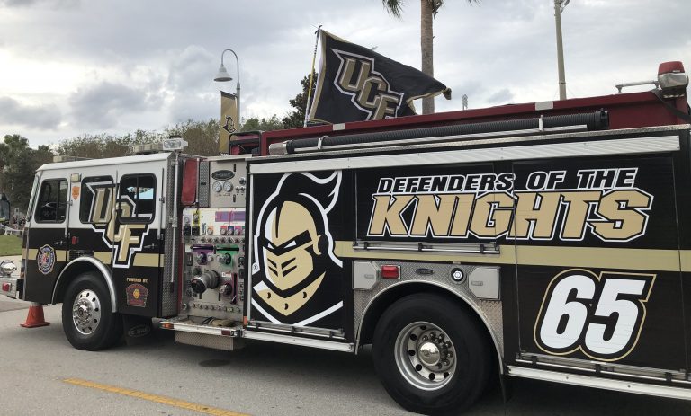 OCFR Station 65 Debuts UCF Knights Fire Engine — KnightNews.com