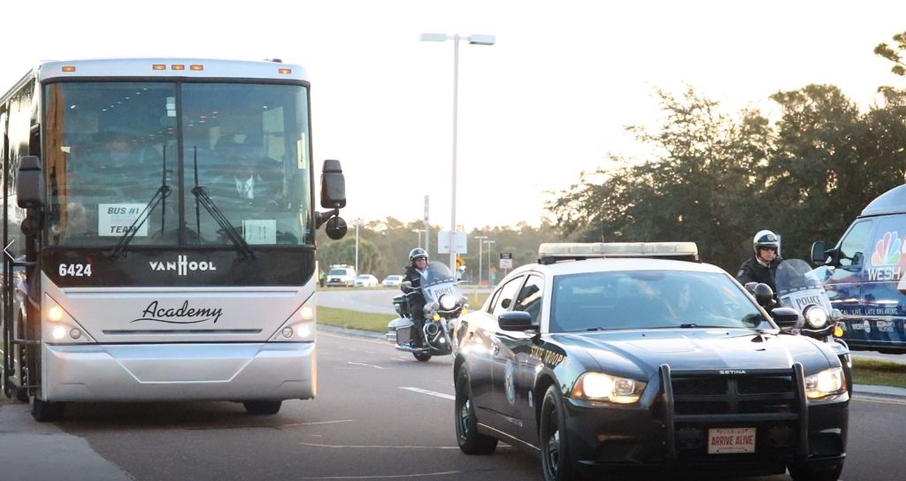 Milton Boards UCF Football Bus Caravan to Airport, Will be in Phoenix ...