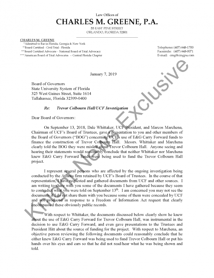 Lawyer Alleges Records 'Concealed' by UCF in Colbourn Hall Cover-Up ...