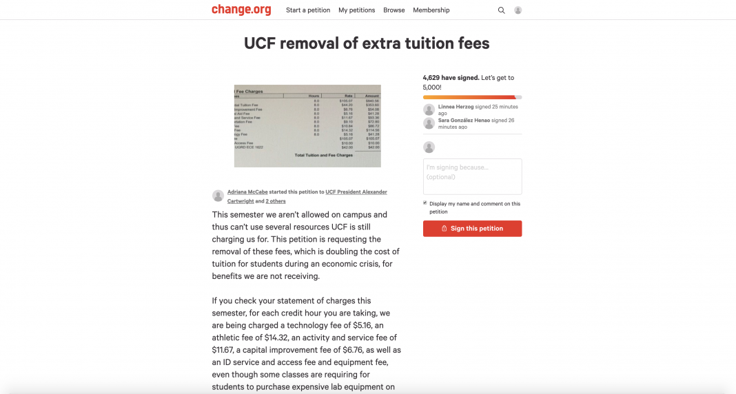 UCF Students Sign Petition Asking for Removal of Summer Term Fees ...